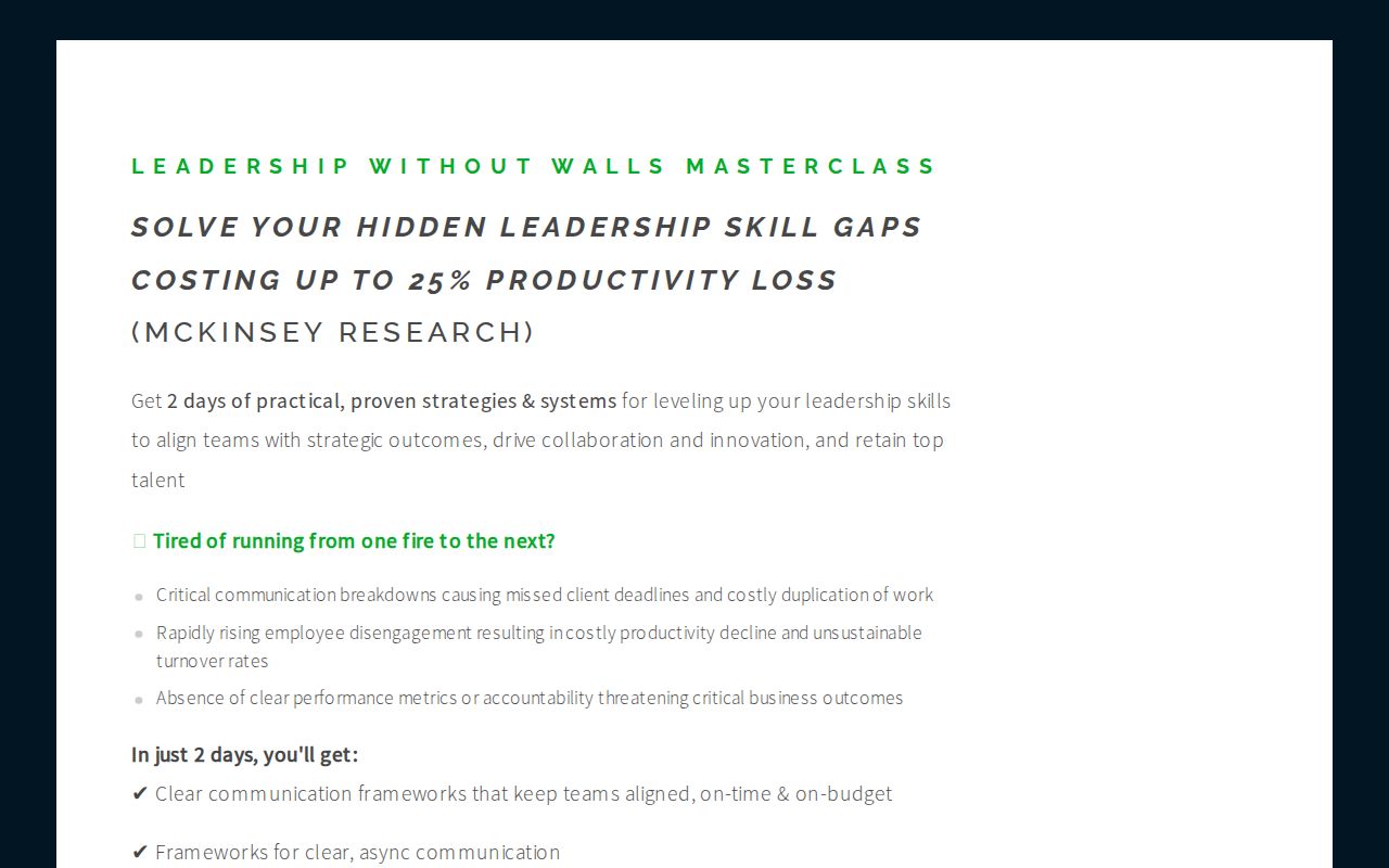 2-Day Masterclass Navigating the Complexities of Remote Work